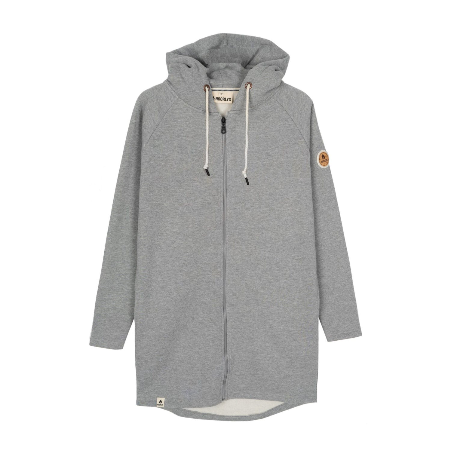 Noorlys Damen Zip Hoodie "PIET" - Light Ash