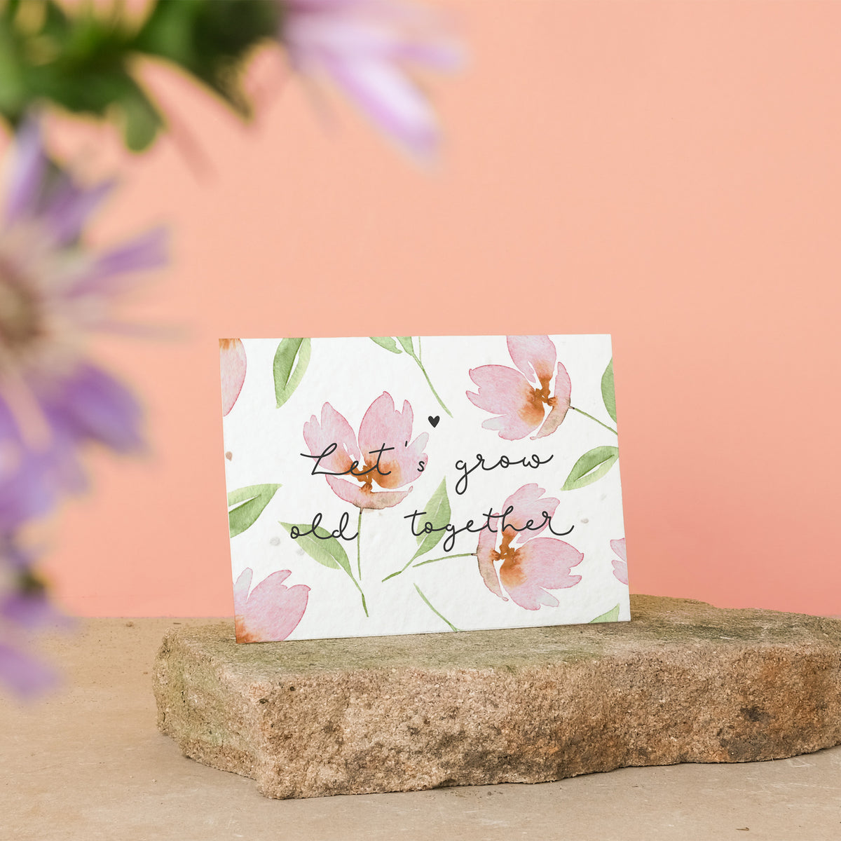 PRIMOZA Grußkarte "Let's grow old together"