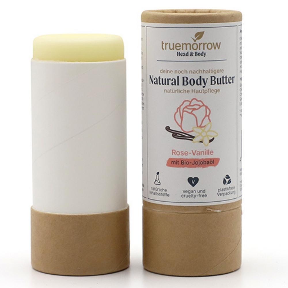truemorrow Natural Body Butter "Rose-Vanille" 45 g