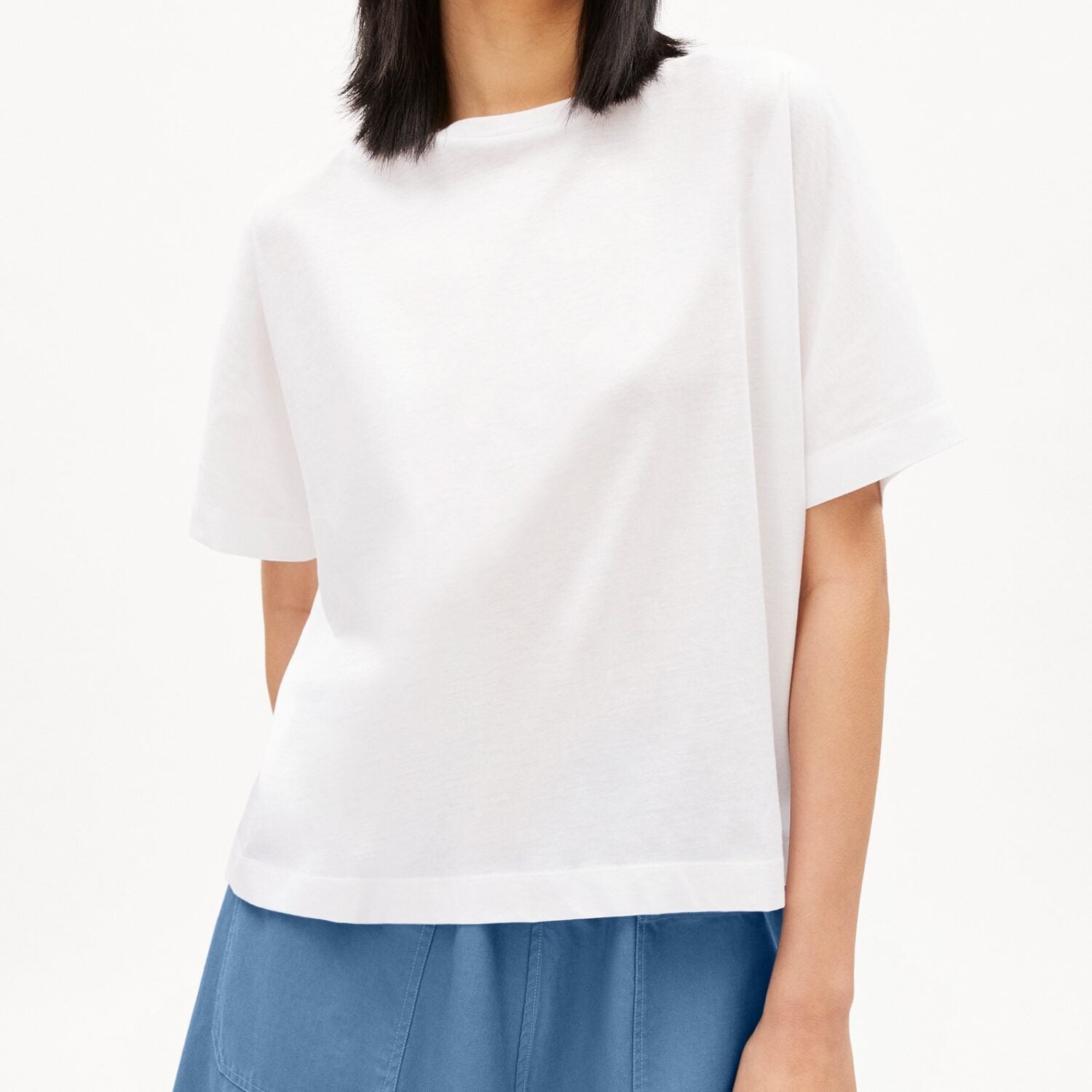 ARMEDANGELS Damen T-Shirt "KAJAA MERCERIZED" - white