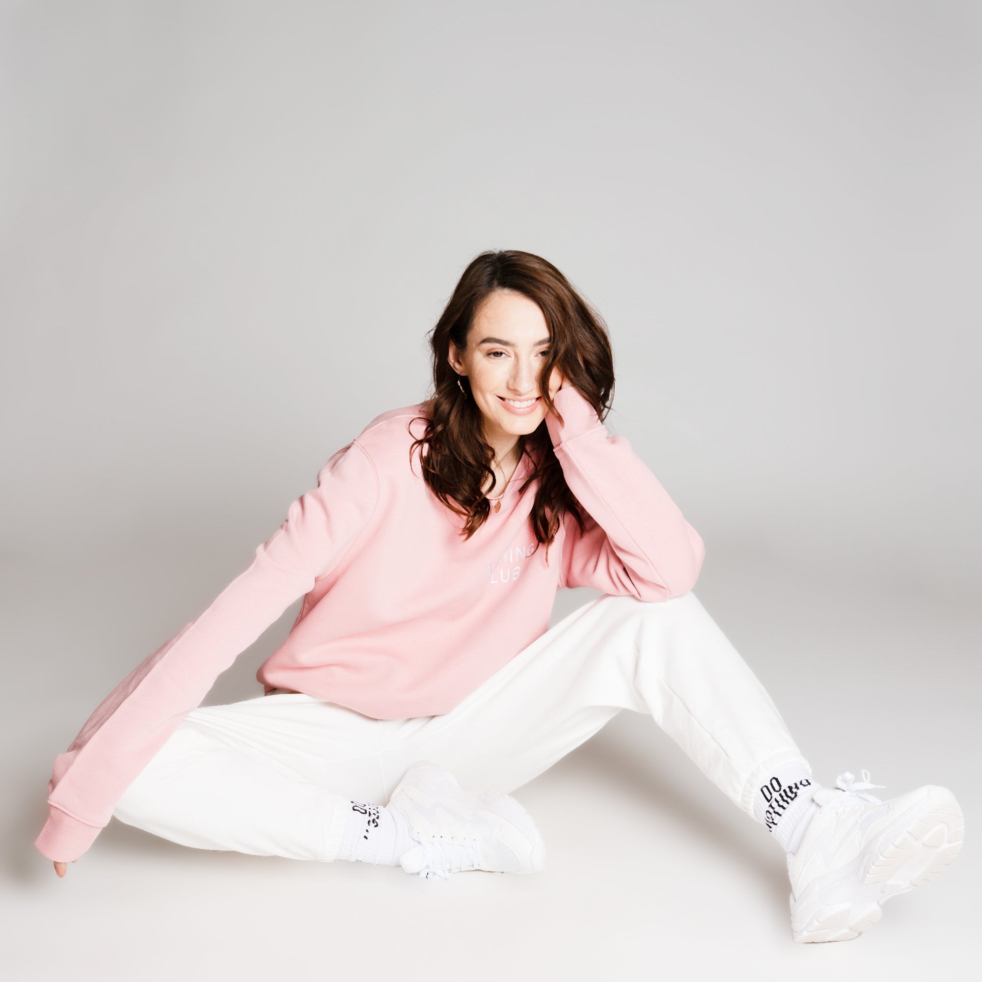 On Vacation Ladies Sweater "Do Nothing Club" - Rose