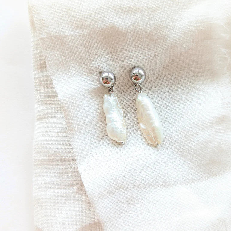 Heavin Ohrringe "Große Süßwasserperle"