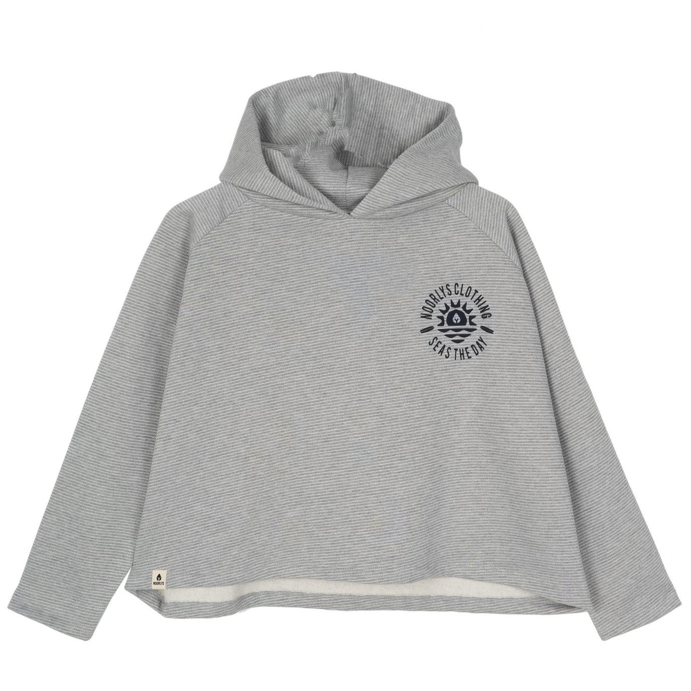 Noorlys Damen Hoodie "LUUN" - Ash Striped