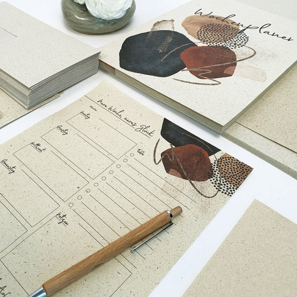 Creapaper Wochenplaner aus Graspapier